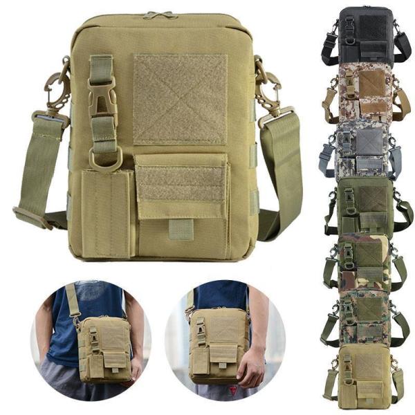 多機能 防水 ショルダーバッグ 斜めがけ アウトドア サバゲーMOLLE ミリタリー サバイバル タクティカル カバン タクティカル 男女兼用 スポーツ自転車 キャンプ　登山 ショルダー サドル 通勤バッグ ミニショルダーバッグ 斜め掛けバ...