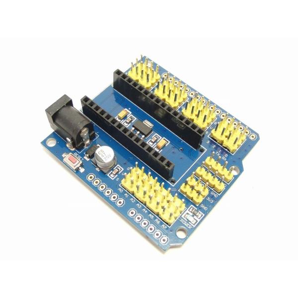 Arduino Nano3.0対応のセンサーシールドです。詳細不明、マニュアルなしの上級者向けです！※はんだ付けが雑だったり、基板に汚れ・ピン曲がりがある場合がございます。　あらかじめご了承ください。