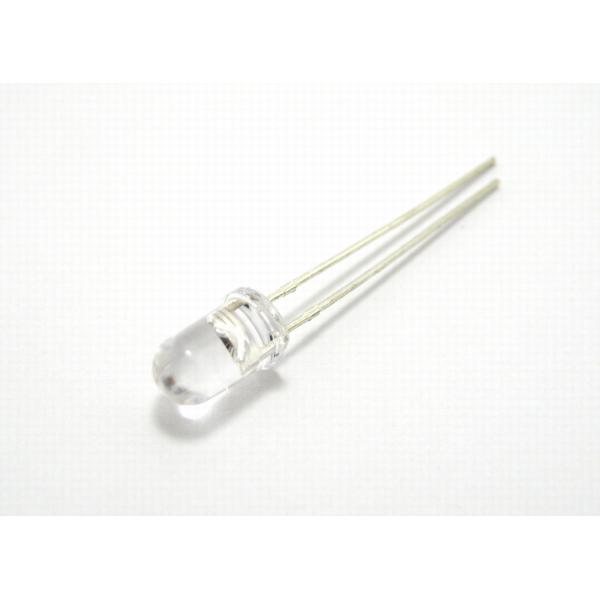 直径5mmの超高輝度赤色LED 10個入パックです。【仕様】　型名：OS5RKA5111A　外形：5mm　発光色：赤色　ドミナント波長：624nm(標準)　順方向電圧(VF)：2.1V(標準)　輝度：50000mcd(20mA)　逆耐圧：5...