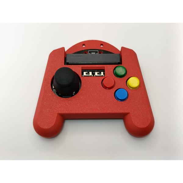 micro:bitを差し込んで使用するコントローラーです。メカモグラやラジコン等の操縦にオススメです！micro:bitは別売りです。色：レッド/スカイブルー/ブラック/ホワイトの4色からお選びいただけます。ご要望欄にて希望色をお知らせくだ...