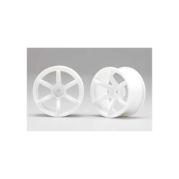 ★ジャパンマイコンカーラリーBasicClassにオススメです！直径：48mm（リム部分52mm）幅：26mmメーカー：ヨコモYD-2やYD-4シリーズに最適なドリフト用ホイールです。曲線が美しい6本スポークのデザインで、オフセットは6mm...