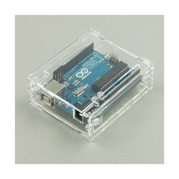 工房Emerge+が設計・制作するArduino Unoケース。「カッチリとしたボクシータイプのフル・エンクロージャ」背面がむき出しで不安なArduino Uno本体を、安全にケースに収めることが出来ます。アクリルエッジ板の採用により、透明...