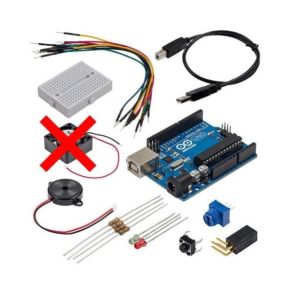 本キットに含まれるDCファンの入手が困難になったため、2021年4月5日（月）よりDCファンを除いて価格を下げて販売しております。リックテレコム「みんなのArduino入門」で使う部品を集めたキットです。こちらの基本キットでは、メインのAr...