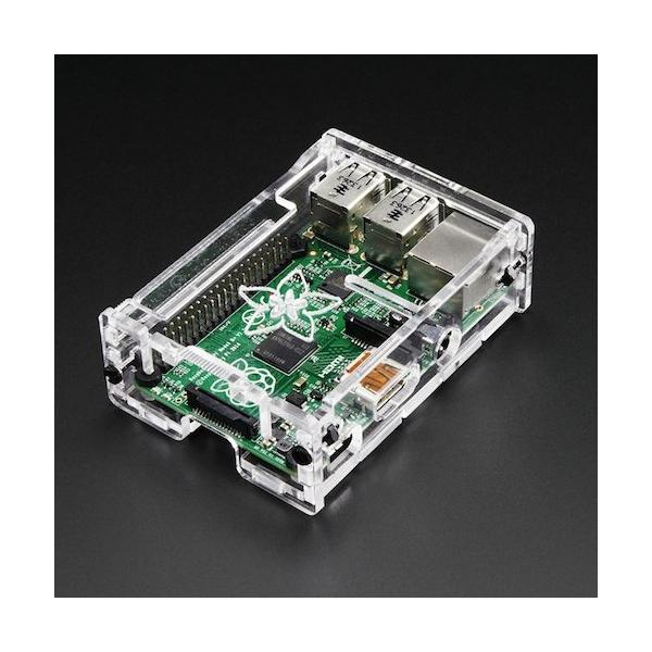 アクリルを切り出して作られたRaspberry Pi B+向けのエンクロージャです。透明で中がよく見え、蓋を取っても使えます。 Raspberry Piのすべてのコネクタの開口部があり、GPIOピンから引き出すためのフラットケーブルコネクタ...