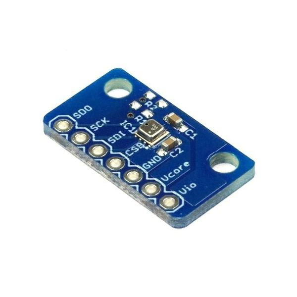 BME280を搭載した環境センサモジュールです。1チップのセンサICで温度と湿度、気圧の3つの環境情報を測定できます。通信方法はI2CとSPI（3線式、4線式）です。なおこの商品は、ご利用用途に合わせて同梱のピンヘッダ等をはんだ付けする必要...