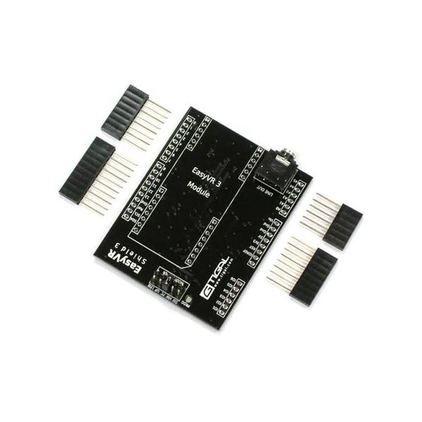 音声認識モジュールEasyVR3をArduinoシールドに変換する基板です。Arduino Uno R3などのボードに対応しています。【特徴】Arduino Uno R3などに対応するシールドIOREFピンに従って3.3Vや5Vに対応ソフト...
