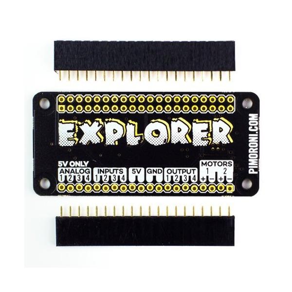 Raspberry Pi Zeroと同サイズの、プロトタイピングに適したpHATボードです。モーターの駆動、アナログセンサの使用、Arduinoなどの5 Vシステム用のインタフェースなどを備えています。入力には2〜5 VをHighとする、5...