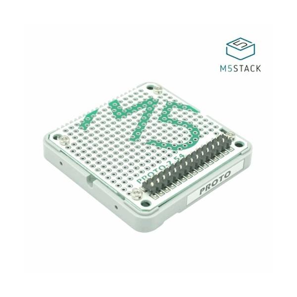 M5Stack用のピンソケットを装着した便利なプロトモジュールです。モジュール内のプロトタイピング基板とM5Stackのコア部分をピンソケットによって簡単に接続できます。ケーブルを外へ通す穴やスリットも備えています。M5Stack（別売）は...