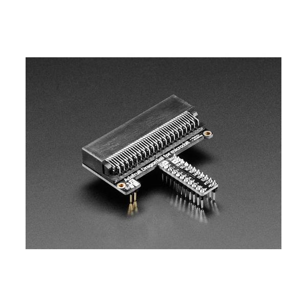 micro:bitをブレッドボードで使用するためのピッチ変換基板です。その名の通り、ドラゴンの尻尾と鱗が表現されたデザインがとてもクールです。micro:bitを直接抜き差しできるエッジコネクタを搭載し、簡単にブレッドボードを利用できるよう...