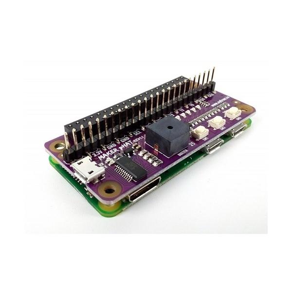 エレクトロニクスの初学者に向けて作られたRaspberry PiのHAT（拡張基板）で、Raspberry Pi Zero / W / WH / 3B / 3B+ / 3A+に対応しています。Zeroボードと同じサイズで設計されており、4つ...