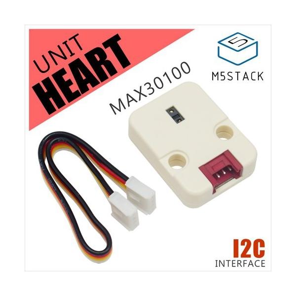 GroveケーブルでM5Coreと接続できる心拍センサユニットです。MAX30100を搭載しており、センサの上に指を置くことで、血中酸素濃度と心拍数を測定することが可能です。MAX30100は、内蔵されている赤外線LEDと光センサを用いて赤...