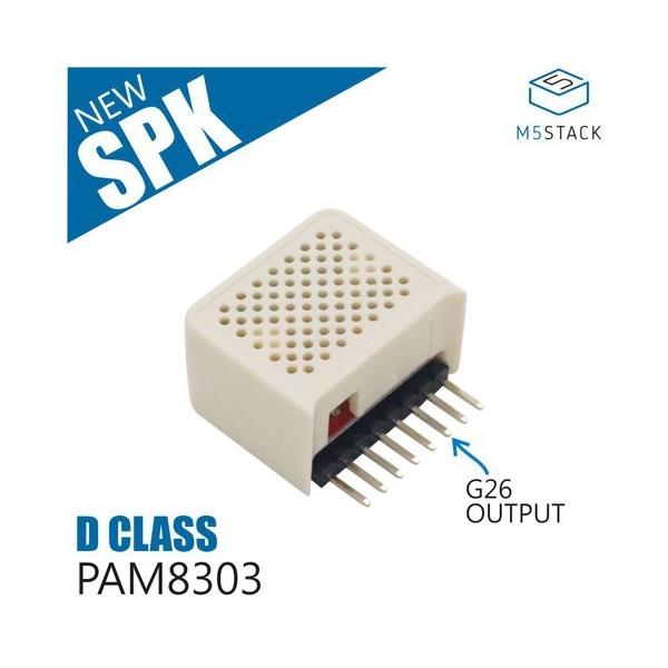 M5StickCに接続できるスピーカーです。内蔵PAM8303アンプ（3 WモノラルD級アンプ）、高PSRR、差動入力により、ノイズやRF干渉に強く、高いオーディオ再生の性能を備えています。●仕様FCCクラスBより20 dB優れた超低EMI...