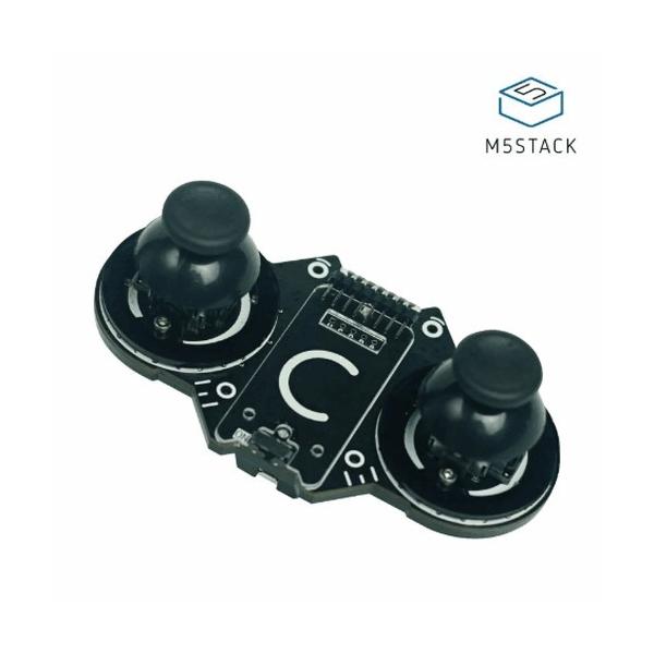 JoyCはM5StickC用に設計されたコントローラーモジュールです。ご利用には別途M5StickCが必要です。本製品にはM5StickCは含まれませんので、ご注意ください。M5StickCとはI2Cで接続し、M5StickCからデータを送...