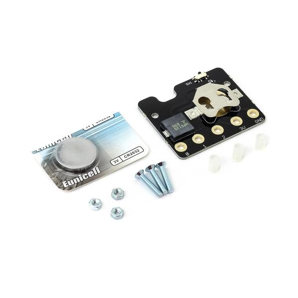 本商品はmicro:bit v1のみに対応しています。v2には非対応ですので、ご注意ください。コイン電池が搭載できる、micro:bit用の電源基板です。micro:bitのエッジコネクタの3 VとGNDを直接ネジで繋ぎ、micro:bit...