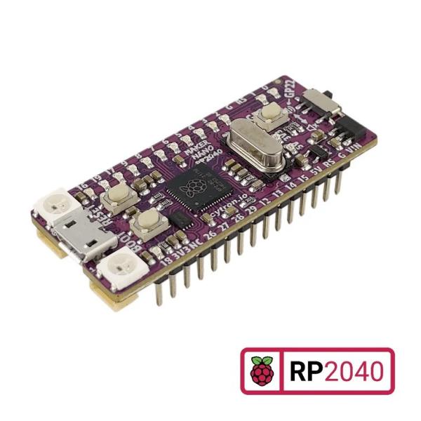 シンプルな機能で簡単に使用できるように設計されたRaspberry Pi RP2040用ボードです。小型ながらパワフルで、Arduino Nanoと同一のフォームファクタでRP2040 MCUが動作します。市販のほとんどのArduino N...