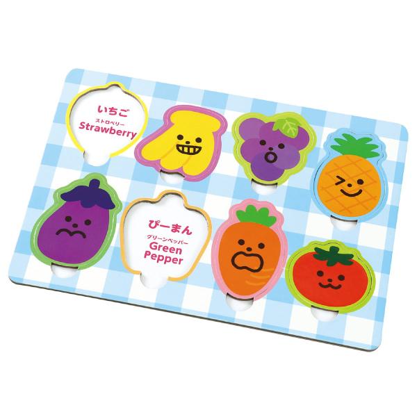 商品説明:くだもの やさい。果物・野菜のえあわせパズル！ひらがな・英語も学習できる。商品仕様:■商品サイズ：294×210×3.5mm■セット内容：本体×1■重量：138g■素材：紙■包装形態：PP袋入■包装サイズ：300x210x4mmメ...