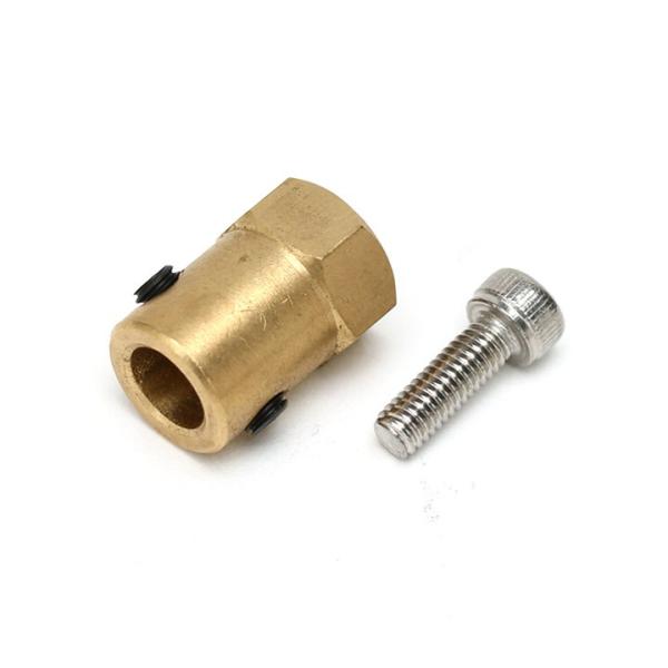 ロボットの駆動シャフトとホイールとを接続するための接続ハブです。48mmオムニホイール(六角ハブ対応)(14038)専用のモータ接続用ハブです。モータ軸径6mmに対応しています。仕様:● 軸穴径: 6mm● 重量: 14g● 材質: 真鍮※...