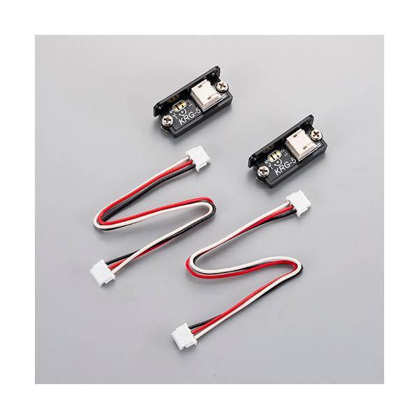 ＜スペック＞　●種類：１軸ジャイロセンサー　●寸法：22.0×9.0×9.0mm　●重量：1.4ｇ　●電源電圧：4〜12V　●消費電流：約2mA　●アナログ電圧出力＜セット内容＞　●KRG-5　×2　●ZH接続ケーブルA 100mm　×2＜...