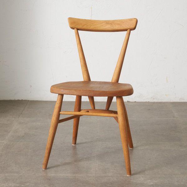 **サイズ（単位mm）**-  幅 380 奥行き 395 高さ 615 座高 345＊若干の誤差は御了承下さい。**主な素材**- エルム- ブナ**特記事項**- 脚裏に釘がついているためフェルトで保護しています。- 商品コンディション...