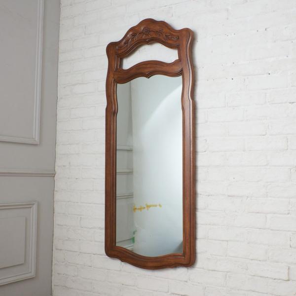 **サイズ（単位mm）**-  幅 570 奥行き 25 高さ 1365＊若干の誤差は御了承下さい。**主な素材**- ペカン**特記事項**- ミラー内部の下に黒い点があります。- 商品コンディションは詳細画像にて必ずご確認お願いします。...