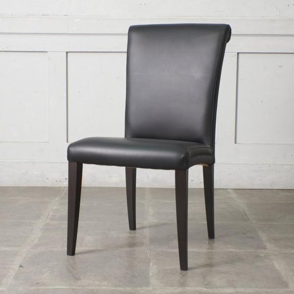 **サイズ（単位mm）**-  幅 460 奥行き 560 高さ 860 座高 435＊若干の誤差は御了承下さい。**主な素材**- 脚部:アッシュ- 張り地:本革**特記事項**- 背もたれの張り地にシミや型がついています。- 現行品参考...