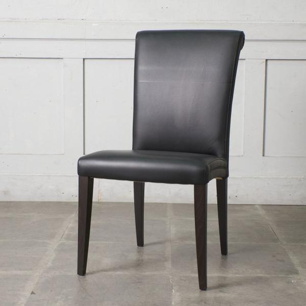 **サイズ（単位mm）**-  幅 460 奥行き 560 高さ 860 座高 435＊若干の誤差は御了承下さい。**主な素材**- 脚部:アッシュ- 張り地:本革**特記事項**- 背もたれの張り地に型がついています。- 張り地にシミがあ...