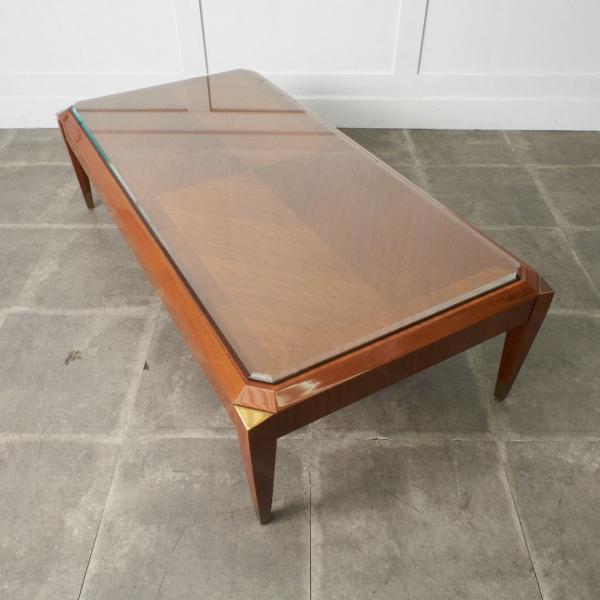 **サイズ（単位mm）**-  幅 1500 奥行き 750 高さ 420＊若干の誤差は御了承下さい。**主な素材**- ダニエラ- ガラス**特記事項**- **定価** 455,400円(テーブルのみ。税込)- ガラス天板に小キズがあり...