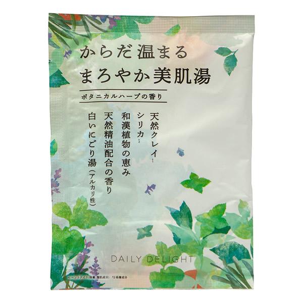 クレイ、シリカ、和漢植物を配合したやわらかなアルカリ性の美肌湯。立ちのぼる湯けむりにはハーブのアロマが漂います。自然の恵みを感じながら、至福のひとときをお愉しみください。[ボタニカルハーブ]フレッシュなハーブと青空広がる高原に吹くそよ風のよ...
