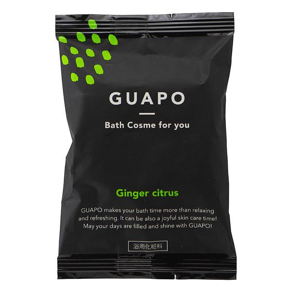 毎日を健康で美しく過ごすことを求める全ての人へ、ジェンダーレスな美容入浴料GUAPO。潤い成分(キウイエキス、アーチチョーク葉エキス、ホホバ種子油、ユズセラミド、ビタミンＣ誘導体、スクワラン)配合＜肌へのいたわり処方＞●塩素除去水道水に含ま...