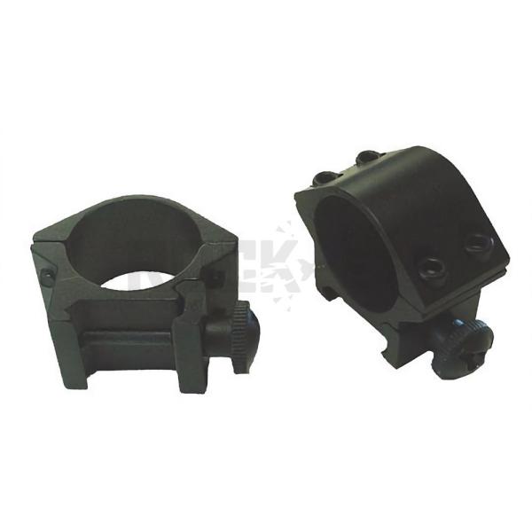 安心の日本メーカー製 マウントリング1インチ径のスコープチューブに対応する、20mmレール用マウントリング。マウントレールの上面からリング径の下端までの高さが3mmとなります。国産で実銃用スペック製品を低価格で提供しているHYUGA（ヒュー...