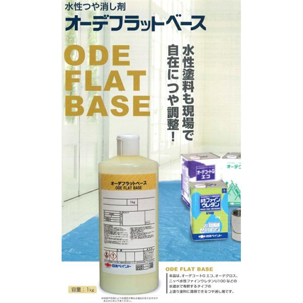 オーデコートGエコ、オーデグロス、水性ファインウレタンU100などの水道水で希釈するタイプの上塗り塗料に適用できるつや消し剤です。
