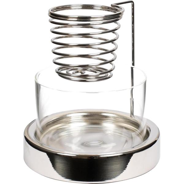 「商品情報」【サイズ】本体/ 10cm×11cmホルダー径/ 4cm　素材:ガラス、金属【洗練された北欧テイストデザイン】モダンな部屋づくりにも似合う、シンプルで洗練された北欧テイストのデザインです。アジアンテイストとはまた違う、無機質なが...