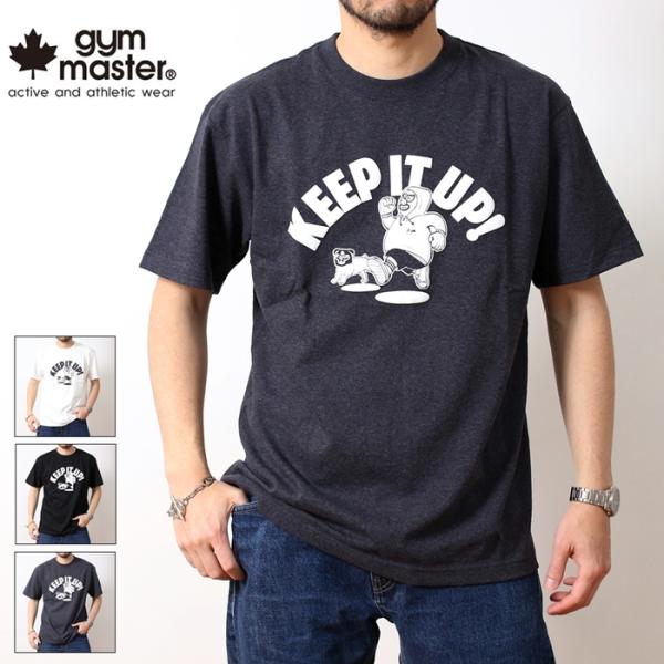 ジムマスター[gym master]「5.6oz 発泡プリント クルーネック 半袖 Tシャツ "KEEP IT UP!"」(全3色)(66-g574783)≪サイズ≫(M)着丈：66.0cm身幅：52.0cm肩幅：46.0cm袖丈：21.0...