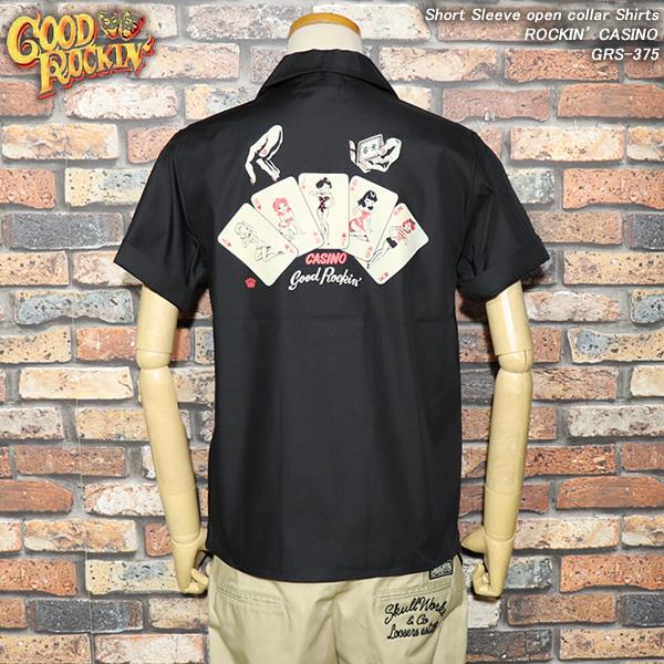 ★グッドロッキンのアートワークを数々手がける「KURONO」氏とのコラボアイテムです。★胸にはGOOD ROCKIN’ロゴ＆ラッキーダイス、バックにはノスタルジックなピンナップガール柄のカードが目を惹くデザインになっています。★ボディーに使...