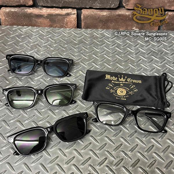 ★Savoy[Mode Crown Eyewear] 第５弾オリジナルサングラスは、1940年代に、U.S.Armyで官給品として支給された、シャープなスクエアフレームのモデルです。★フレームの弦外側に”Mode Crown Eyewear...
