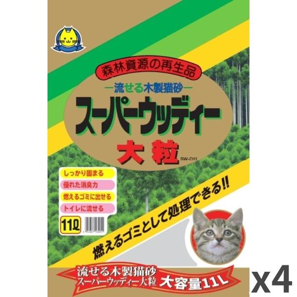 ■商品の特徴・木の粉を主原料とした固まって燃やせる木製猫砂。・しっかり固まりくずれにくい。・強力な消臭力＋ひのきの香り。・使用後は燃えるゴミとして処理でき水洗トイレにも流せる。・大粒ペレットで散らかりにくい。