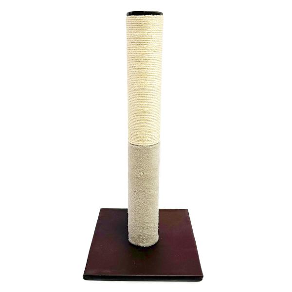 ■商品の特徴・MDFをベースに、ポリエステルとサイザル麻を組み合わせた爪とぎです。・立ったままの爪とぎが好きな子に、ぜひお試しいただきたいアイテムです。・ベージュカラーのシンプルなデザインで、ポールの上下にはレザー調の生地を使用しお掃除が楽...