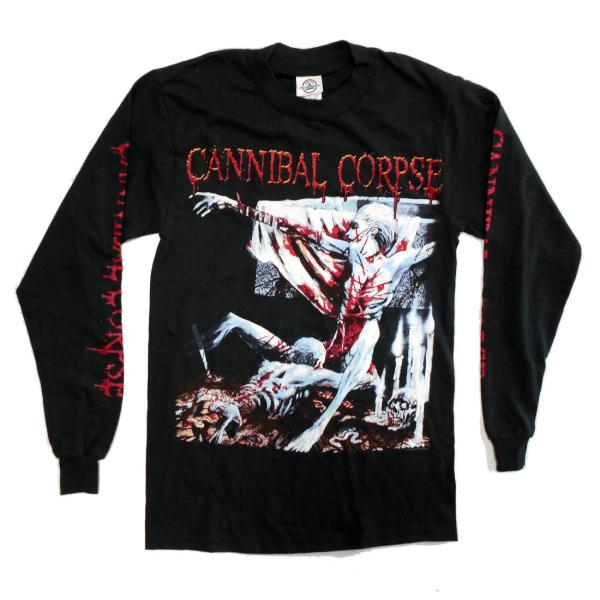 CANNIBAL CORPSE カンニバルコープス公認海外のオフィシャルバンドTシャツメーカー正規品Sサイズ　身幅約45cm 着丈約72cm袖丈約60cmMサイズ　身幅約50cm 着丈約73cm袖丈約62cmLサイズ　身幅約55cm 着丈約...