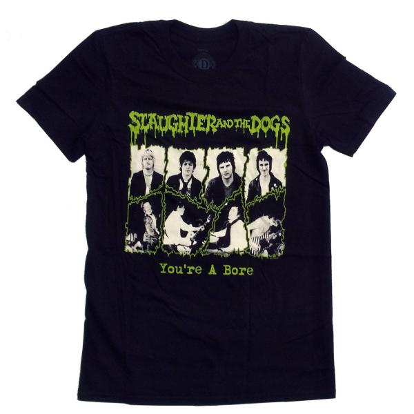 SLAUGHTER AND THE DOGS スローター アンド ザ・ドッグス公認海外のオフィシャルバンドTシャツメーカー正規品Sサイズ　身幅約45cm 着丈約69cm Mサイズ　身幅約49cm 着丈約69cmLサイズ　身幅約53cm 着丈...