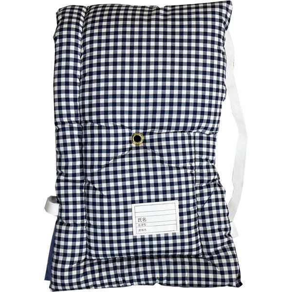 普段はクッション座布団、通学のヘルメット代わりに、地震の時は防災頭巾として、防災クッションです。平ゴム付きで椅子に固定できます。※内側生地の色は変更になる場合があります。あらかじめご了承ください。耳穴つき。■素材側地：綿100%中わた：ポリ...