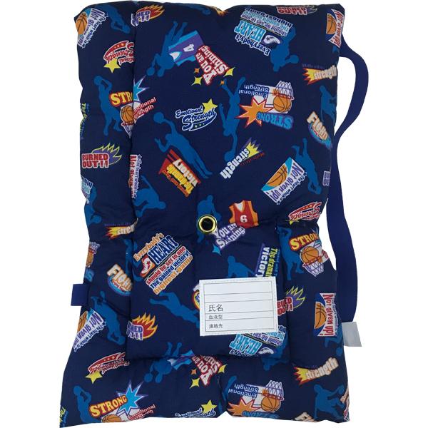 普段はクッション座布団、通学のヘルメット代わりに、地震の時は防災頭巾として、防災クッションです。平ゴム付きで椅子に固定できます。※内側生地の色は変更になる場合があります。あらかじめご了承ください。耳穴つき。■素材側地：綿100%中わた：ポリ...