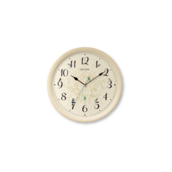 [メーカー]リズム時計工業[ブランド]RHYTHM リズム[型番]8MN413SR38[商品状態]新品[保証]1年間メーカー保証[納期]メーカー取り寄せ約3〜6営業日後発送[仕様]サイズ：Φ323×61mm・約1.1kgカラー：ベージュ（ア...