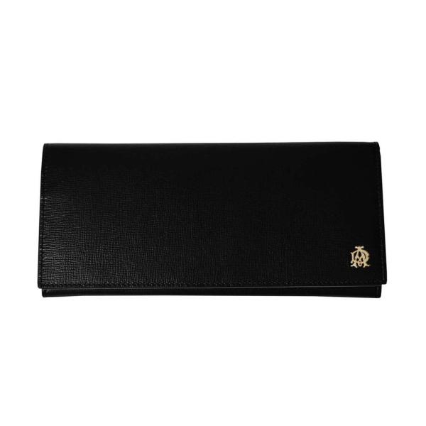 ●カラー：ブラック ゴールド●サイズ：約H19.5cm×約W9.5cm×約2cm●素材：カーフ　型押し●詳細：札入れ×1　ファスナー式小銭入れ×1　カード入れ×10　ポケット×1●付属品：ダンヒル純正BOX ギャランティーカード●商品状態：...