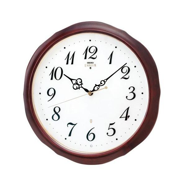 [メーカー]SEIKO CLOCK セイコークロック[ブランド]EMBLEM（エンブレム）[型番]HS554B[商品状態]新品[保証]1年間メーカー保証[納期]メーカー取り寄せ約3〜6営業日後発送[仕様]木枠 （アルダー濃茶木地塗装）前面：...