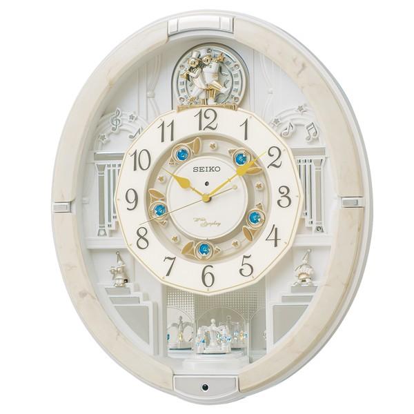 [メーカー]SEIKO CLOCK セイコークロック[型番]RE576A[商品状態]新品[保証]1年間メーカー保証[納期]メーカー取り寄せ約3〜6営業日後発送[仕様]プラスチック枠（アイボリーマーブル模様光沢仕上げ）前面：ガラスサイズ 46...