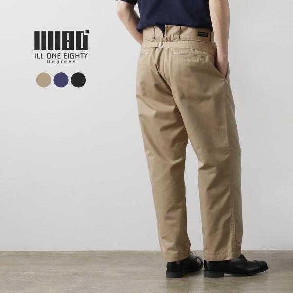 ■定番チノやワークパンツじゃ物足りない方へ1940年代のワークパンツをベースにした、ソリッドカラーのビーバップパンツ。股上はやや高めに設定され、当時のワークパンツの腰位置に見られた「V字スリット」が特徴的。シンチバックを絞ることで、バックス...