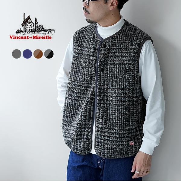 ■空気をたっぷり含んだ“ボアベスト”フレンチワークブランドらしい、シンプルで取り入れやすいノーカラーデザイン。見た目にもあたたかなチェック柄のボアフリースを採用し、羽織るだけで秋冬らしい季節感をプラスできます。もこもこした素材ながら軽量で、...