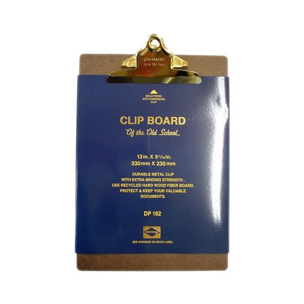 オフィスの定番クリップボード。クリップがゴールドで高級感が出ました。アメリカ映画にそのまま出てきそうな昔ながらのスタンダードな形です。がっしりとした金属製のクリップはとても強力で１度書類を掴むと離しません。ボードも独特の風合いで雰囲気。リー...