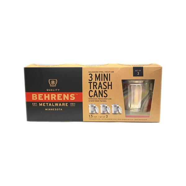 自宅やオフィスの整理整頓に最適。ミニゴミ箱はどんなオフィスにもおしゃれで懐かしい印象を与えます。鉛筆、ペン立てとして、また老眼鏡を置くのにも十分な大きさです。各蓋には「BEHRENS」のロゴがエンボス加工され、すべての缶とペアになっています...