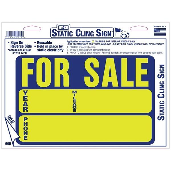 ■車の販売時などに書き込んで使用するウィンドウステッカー■静電気によって窓の内側に貼り付け、簡単に取り外し可能■視認性も高く耐久性のある透明なビニール製シートサイズ：約Ｗ31×Ｄ23cm材質：ビニール生産国：アメリカ※輸入品につき、輸送時の...